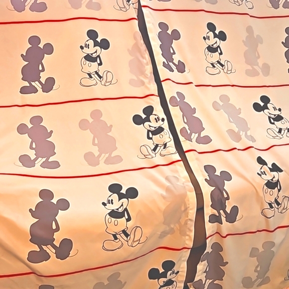 Disney | Accents | Pair Mickey Mouse Curtains Disney White Red Black ...